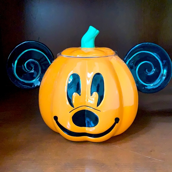 Mickey Mouse Pumpkin Cookie Jar